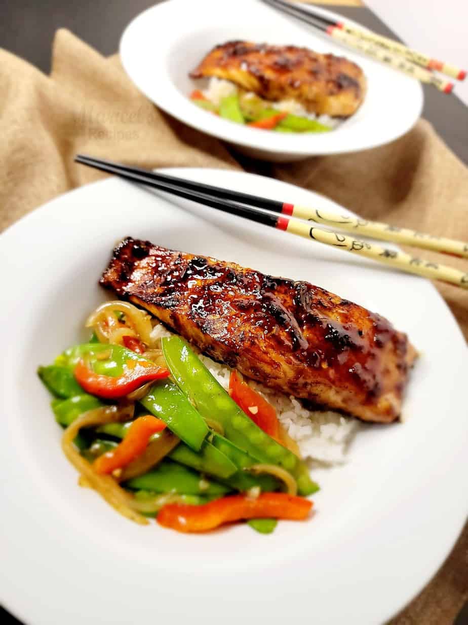 Teriyaki Salmon Rice Bowl - Maricels Recipes Home Cooking