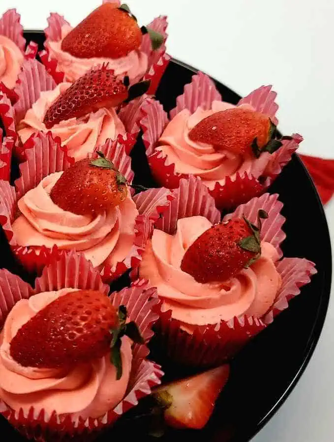 Strawberry Cupcakes - Moist & Fluffy (No Sour Cream)